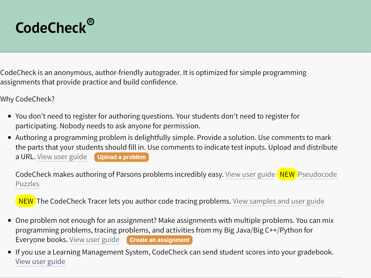 CodeCheck Tracer – Programming24 School